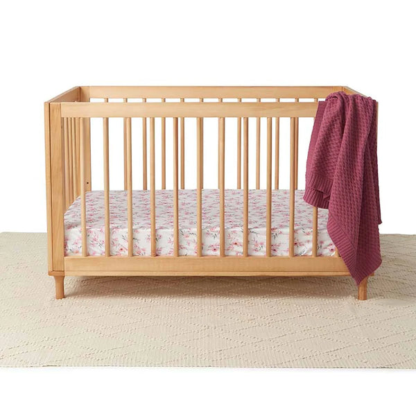 Camille Fitted Cot Sheet - CMC Gold