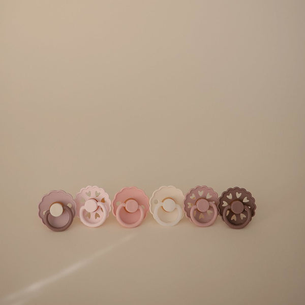 FRIGG Baby Dummy Set (6 Pack) - LATEX TEAT - CMC Gold