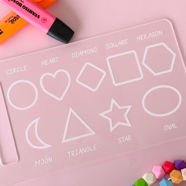 Personalised Trace & Erase - Shapes board - CMC Gold