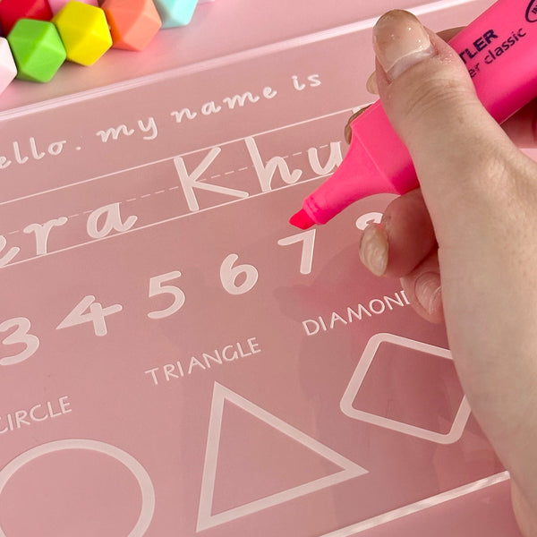 Personalised Trace & Erase - Early Learning (Victorian Cursive) - CMC Gold