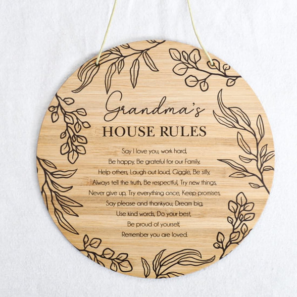 Family House Rules Signs for Sale Online - CMC Gold