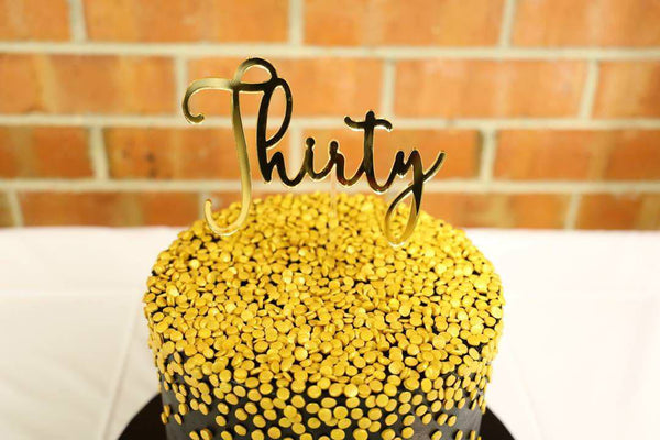 Number Cake Topper - CMC Gold
