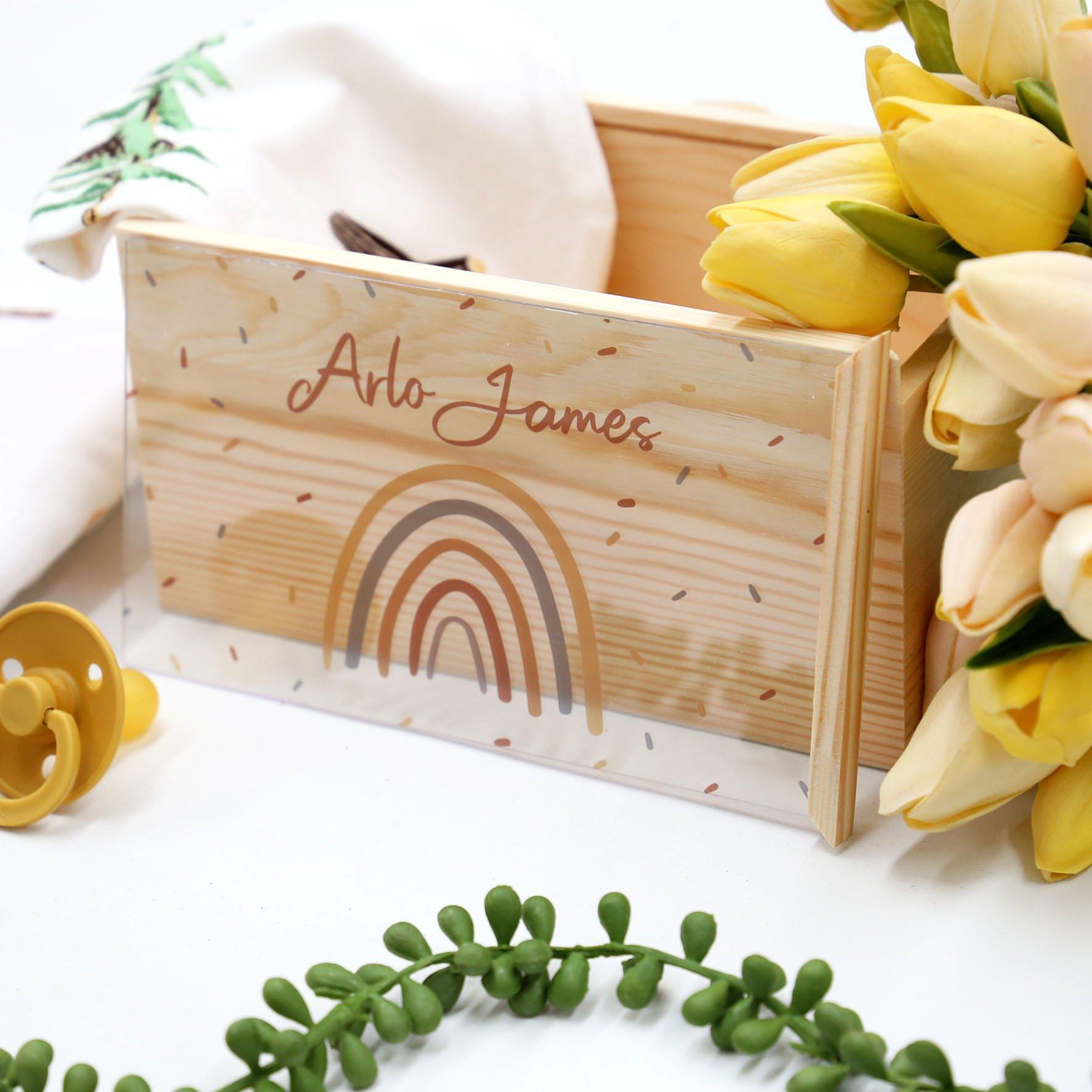 Rainbow Baby Boy - Keepsake Box - CMC Gold