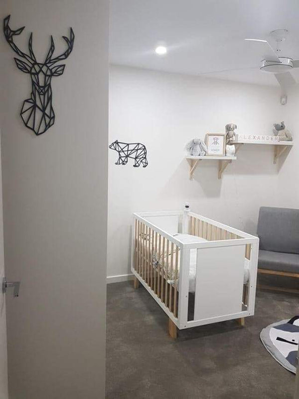 Stag Geometric Wall Decal - CMC Gold